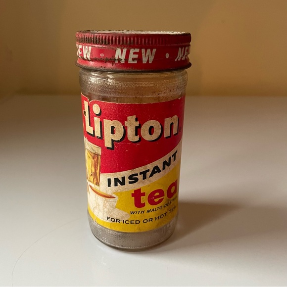 Vintage | Kitchen | Vintage Lipton Instant Tea Jar | Poshmark